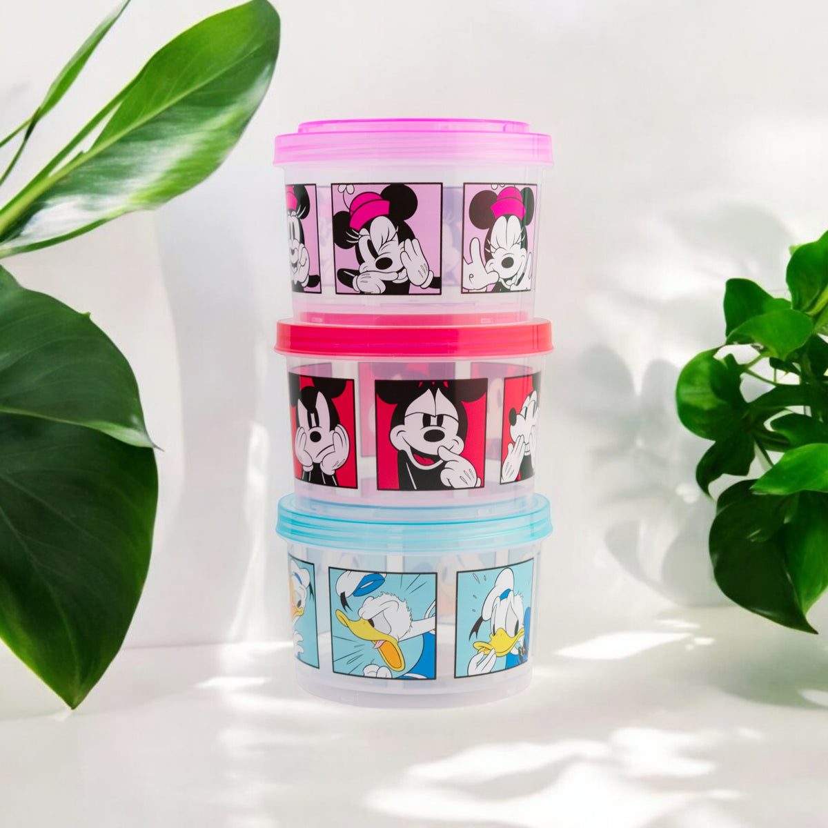 Juego de 3 Contenedores Apilables Distintos Personajes 200ml – Ambient 21