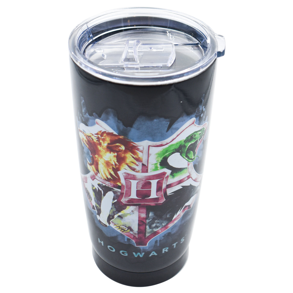 Termo Largo Doble Pared con Tapa Transparente Deslizable Fun Kids Warn ...