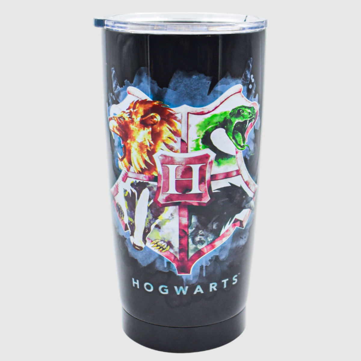 Termo Largo Doble Pared con Tapa Transparente Deslizable Fun Kids Warn ...